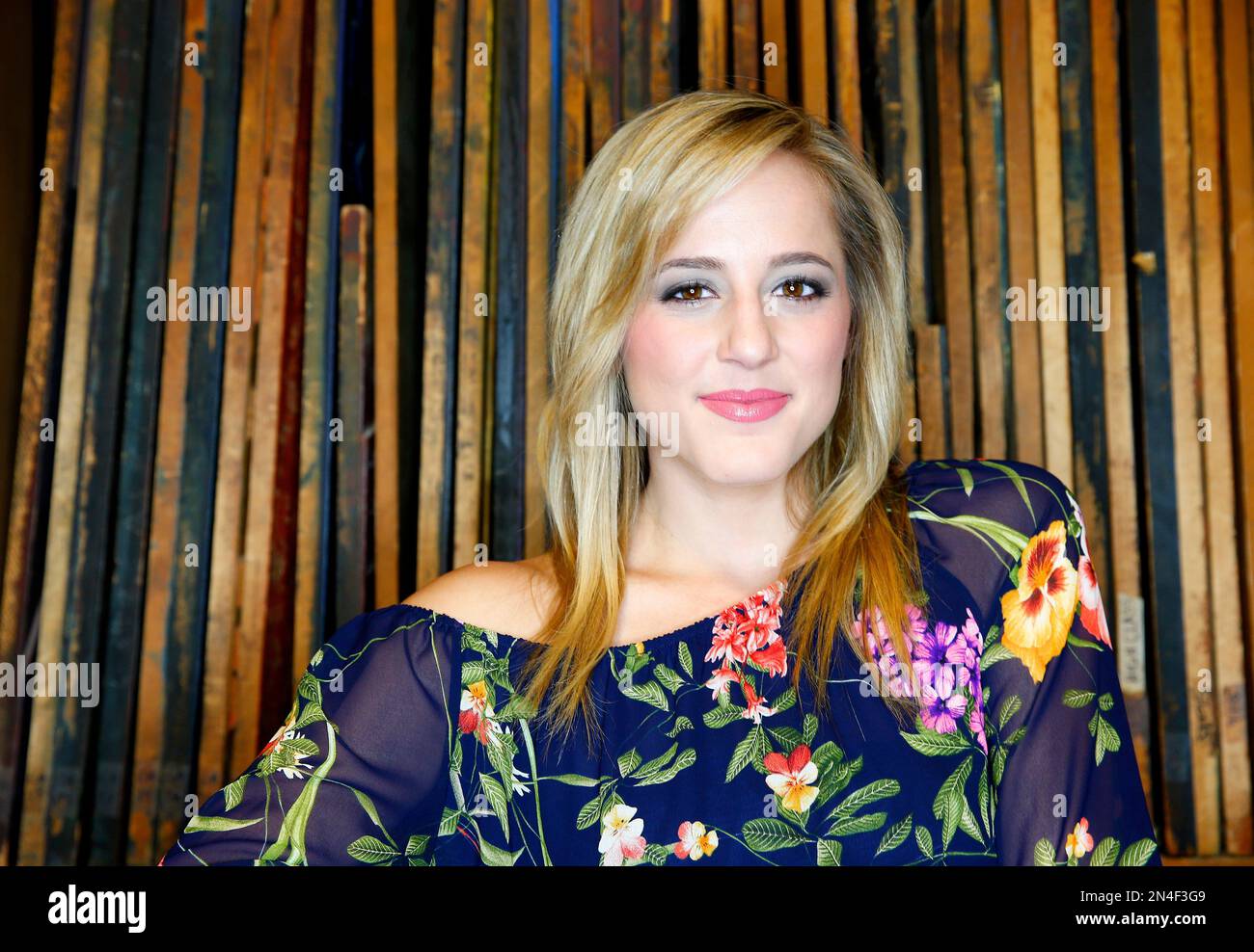 Mary Sarah poses for a portrait at Hatch Show Print inside The Country ...