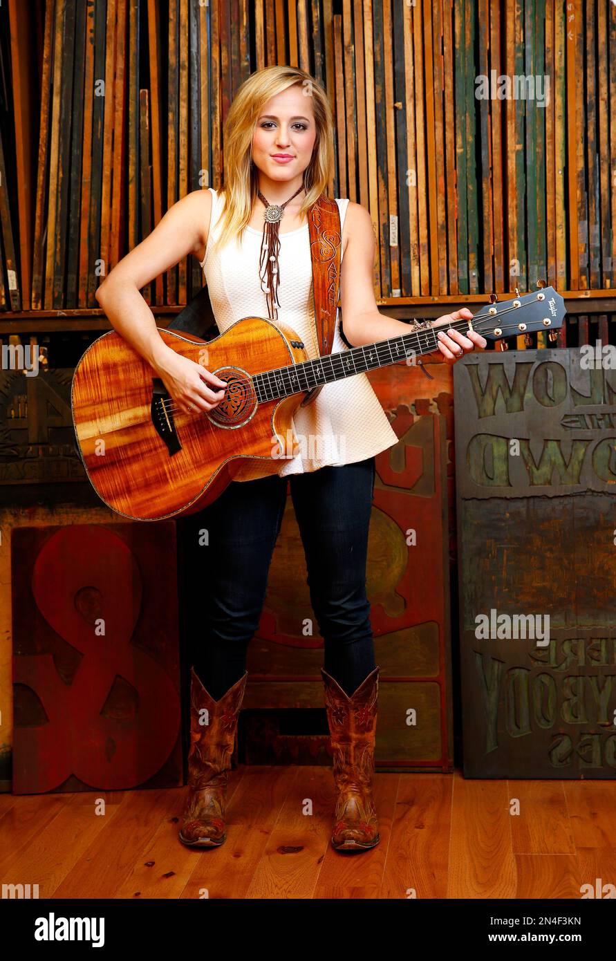 Mary Sarah poses for a portrait at Hatch Show Print inside The Country ...