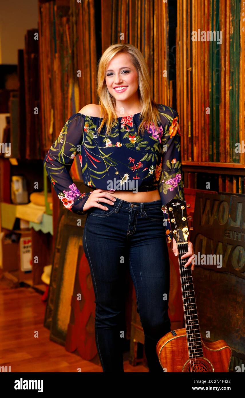 Mary Sarah poses for a portrait at Hatch Show Print inside The Country ...