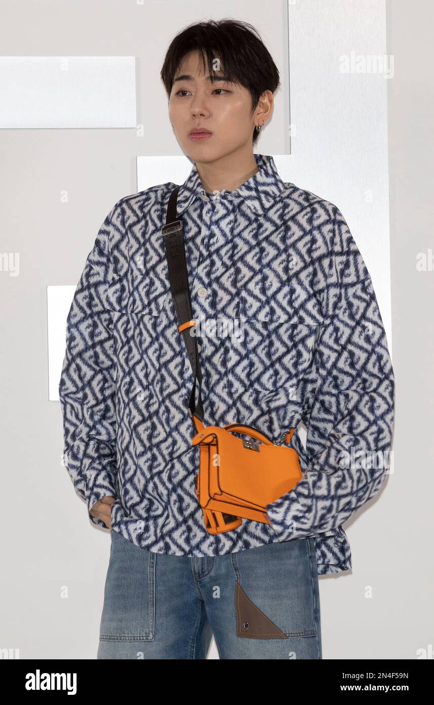 8 February 2023 - Seoul, South Korea : South Korean rapper Zico, attends a photo call for the ...