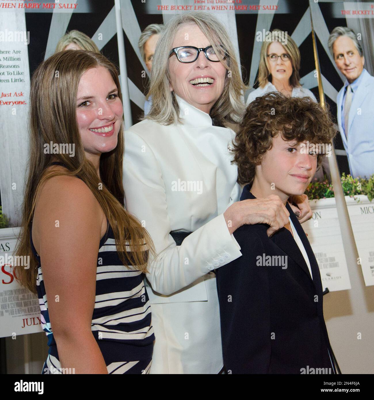 Diane Keaton, along with her daughter Dexter Keaton (L), and son Duke ...