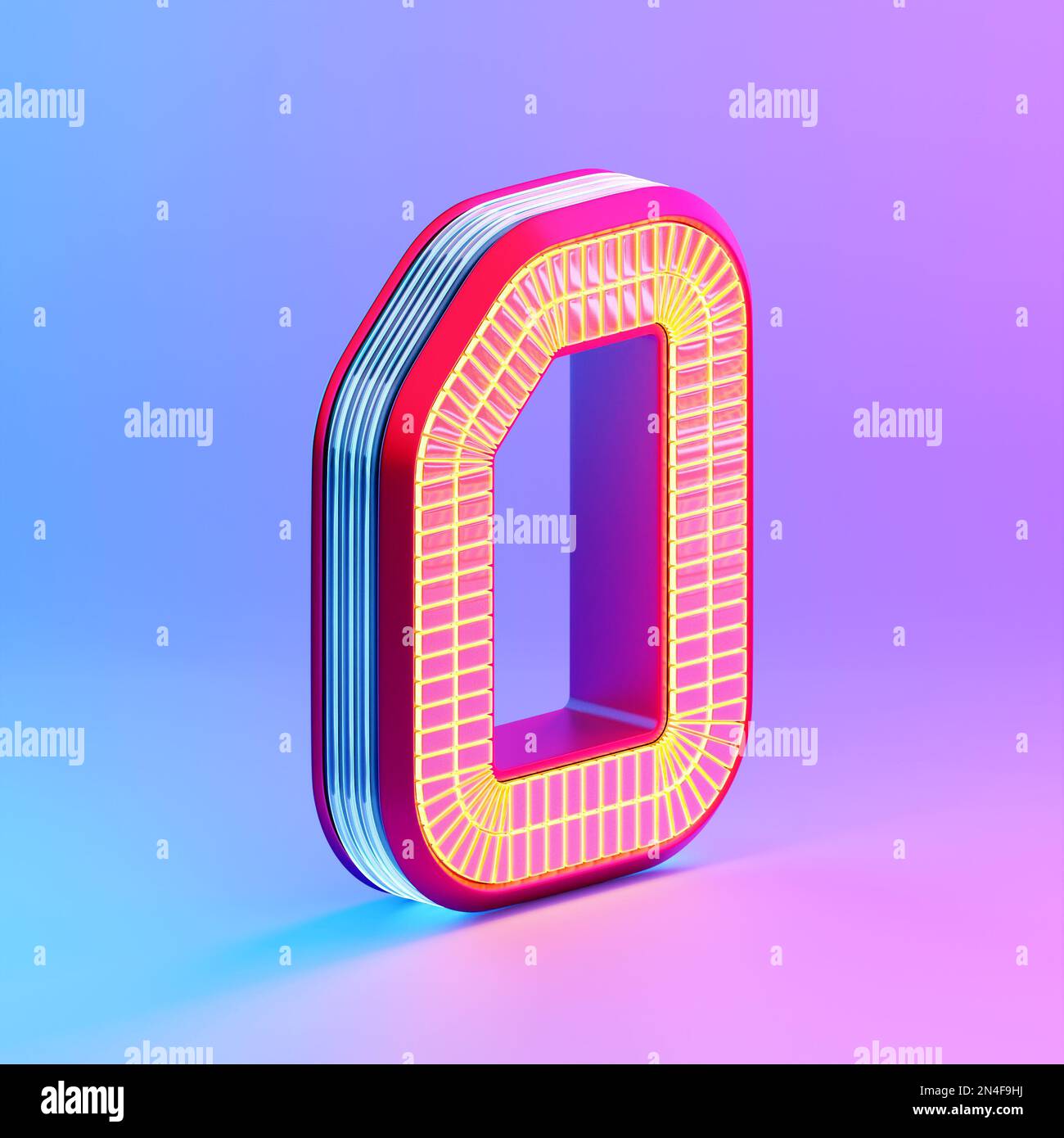 3d neon game over text hi-res stock photography and images - Alamy