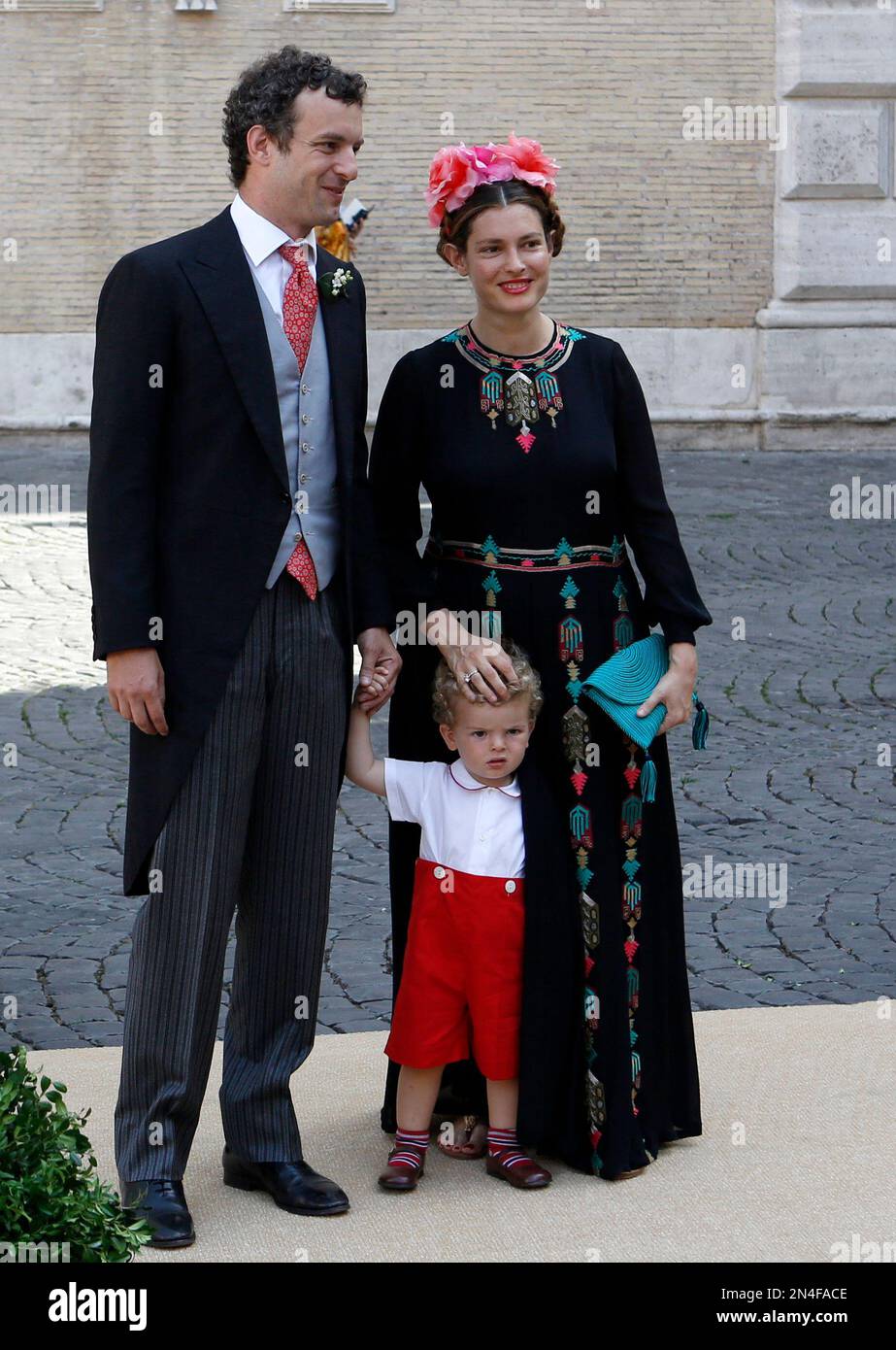 Italian movie producer Ginevra Elkann, and her husband Giovanni Gaetani ...