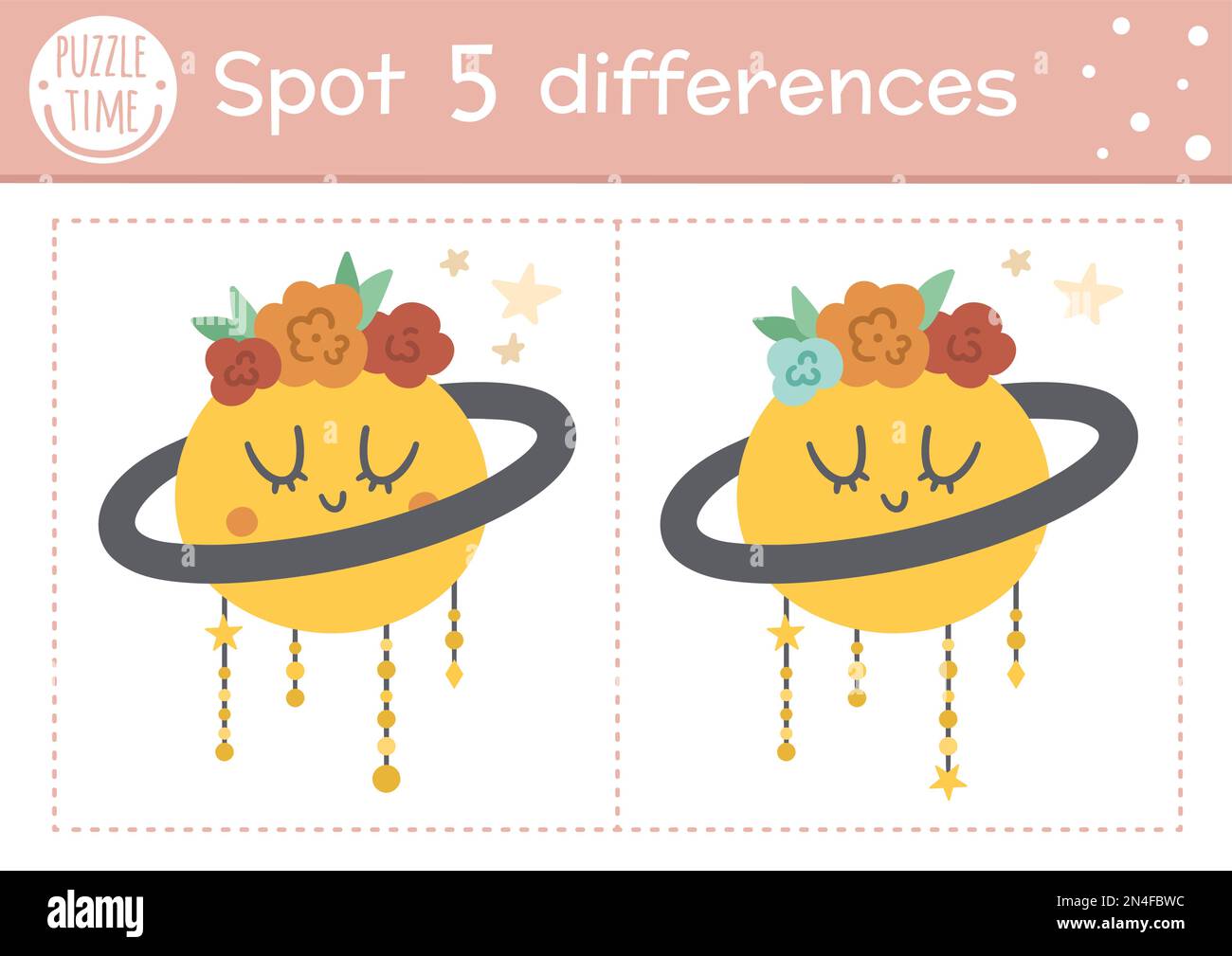 Find differences game for children. Wild and free educational activity ...