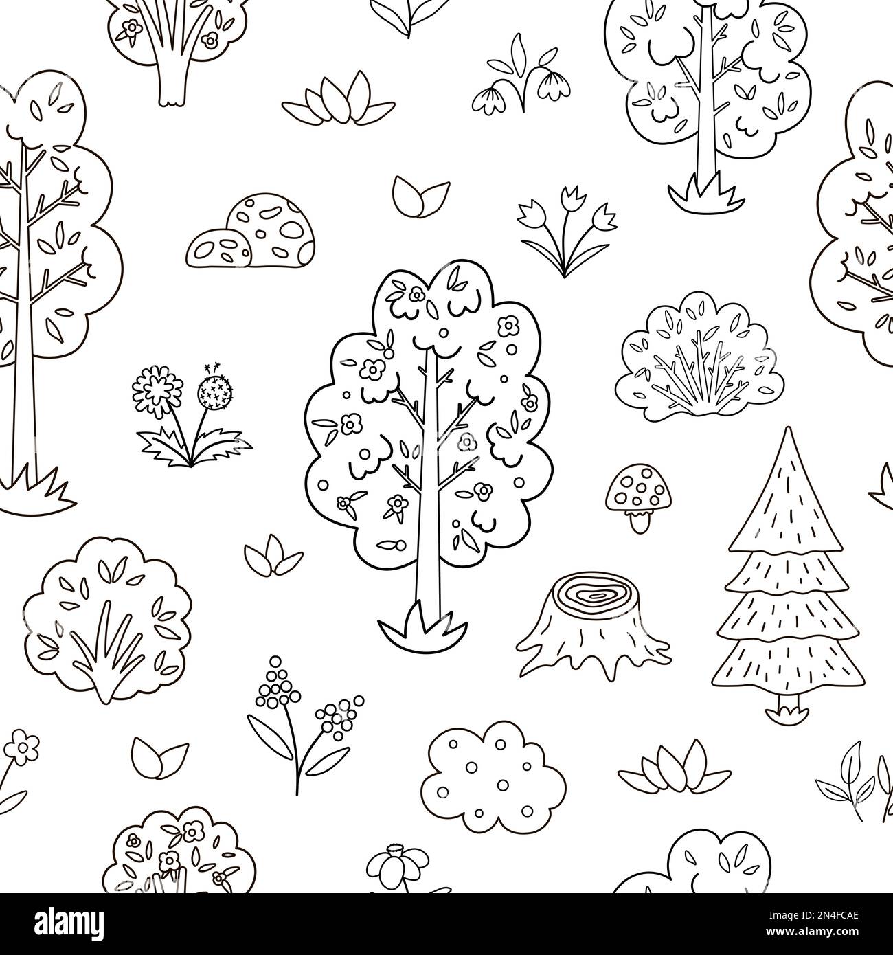 Shrubs vector vectors Stock Vector Images - Alamy