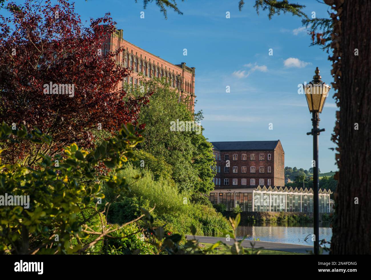 East Mill, and the smaller North Mill, historical cotton spinning mills ...