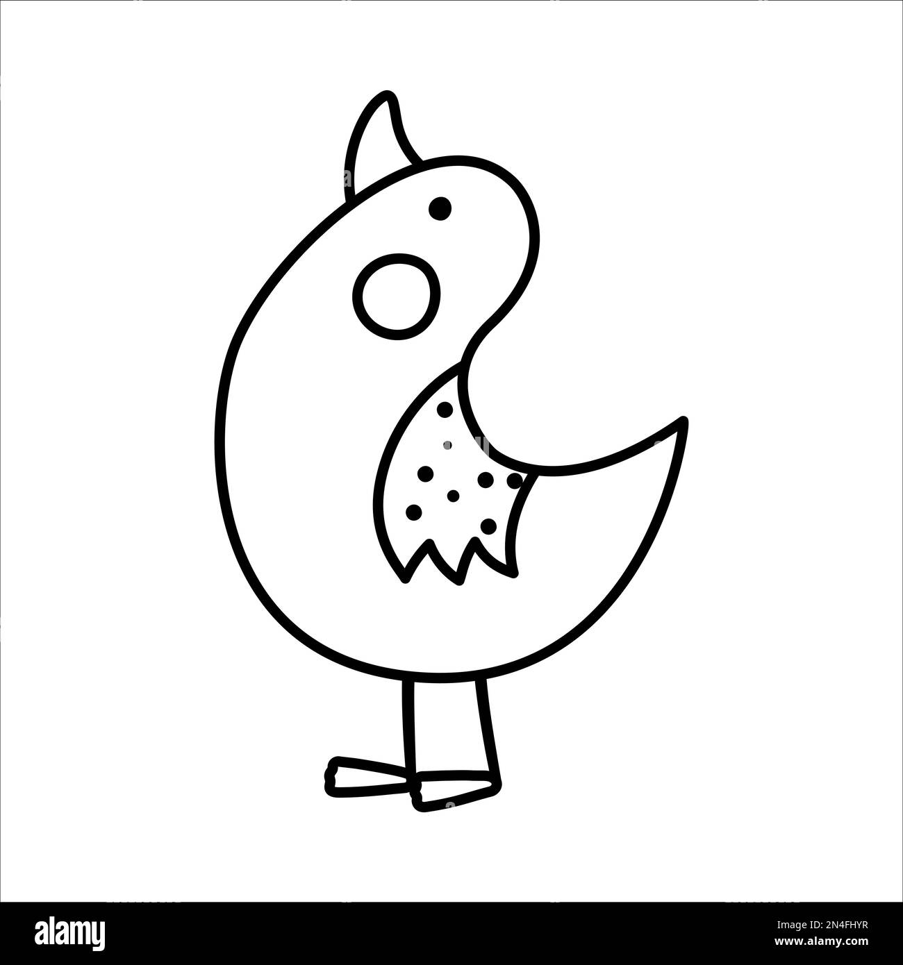Gosling With Black Background Stock Vector Images Alamy