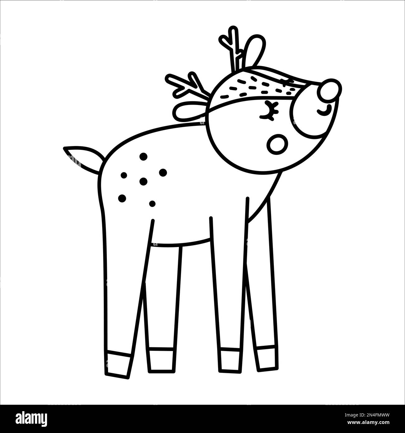 Woodland Animals Clip Art Black And White