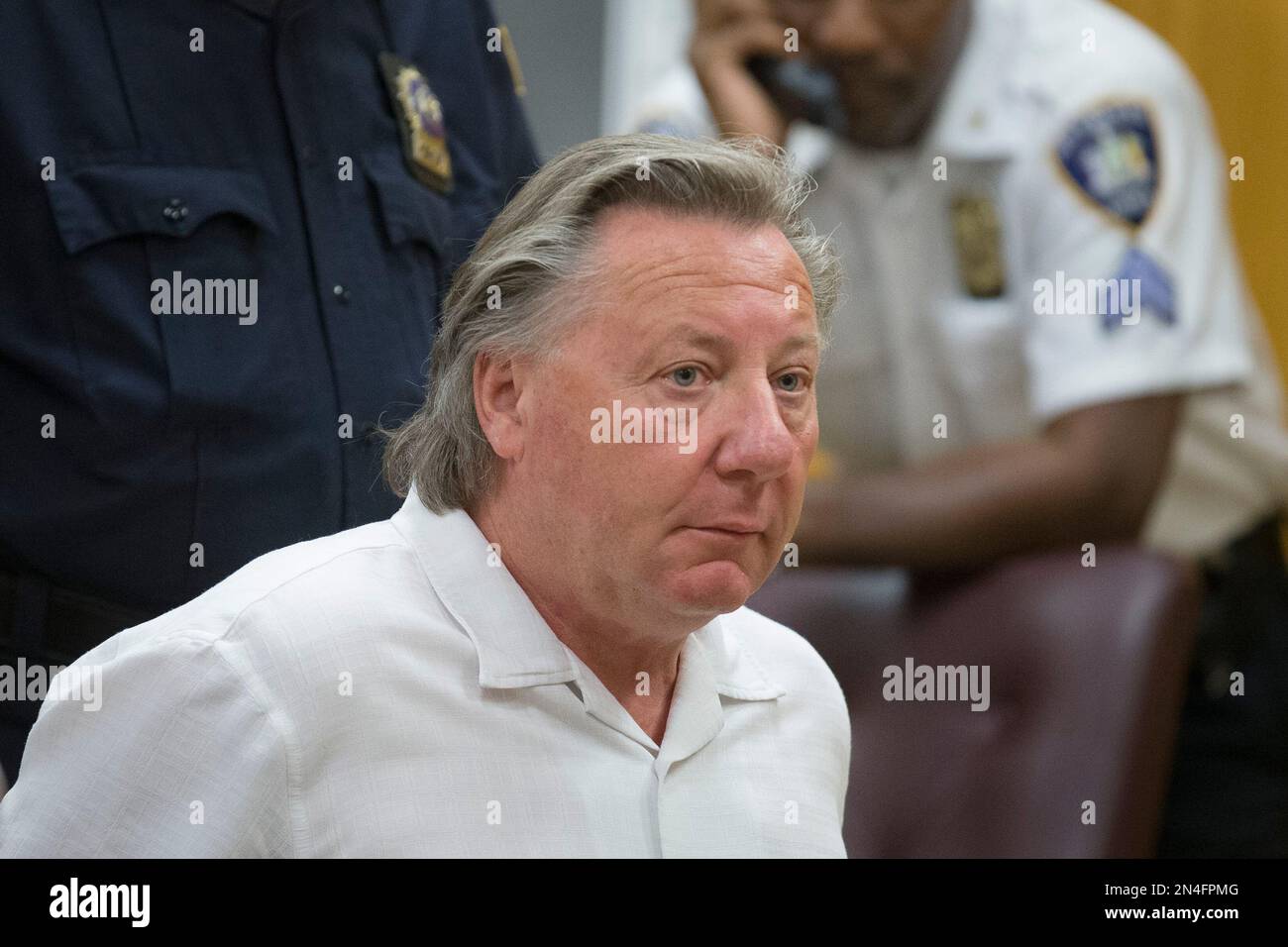 Richard Marini sits at his arraignment at Manhattan Supreme Court ...