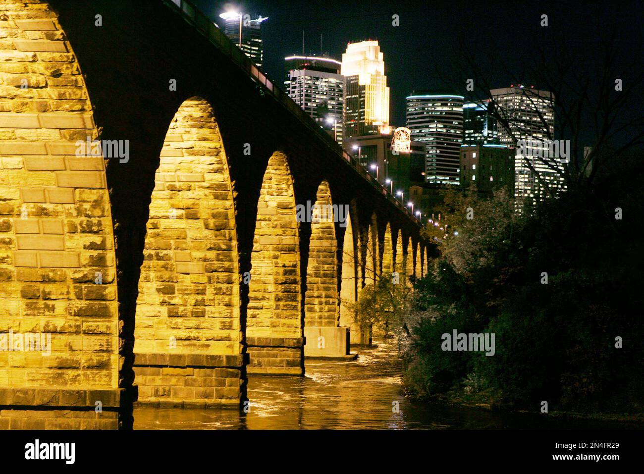 FILE - In this Oct. 17, 2005 file photo, the Minneapolis skyline is ...