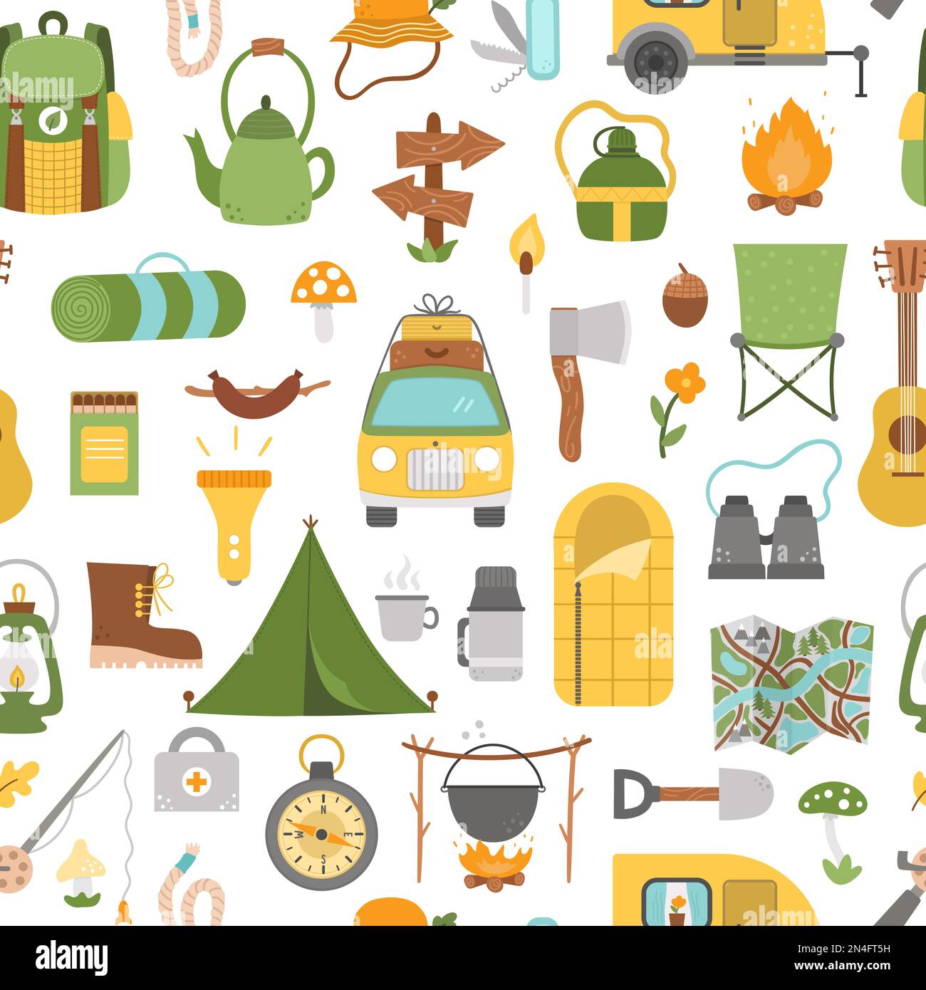 Digital camping van Stock Vector Images - Alamy