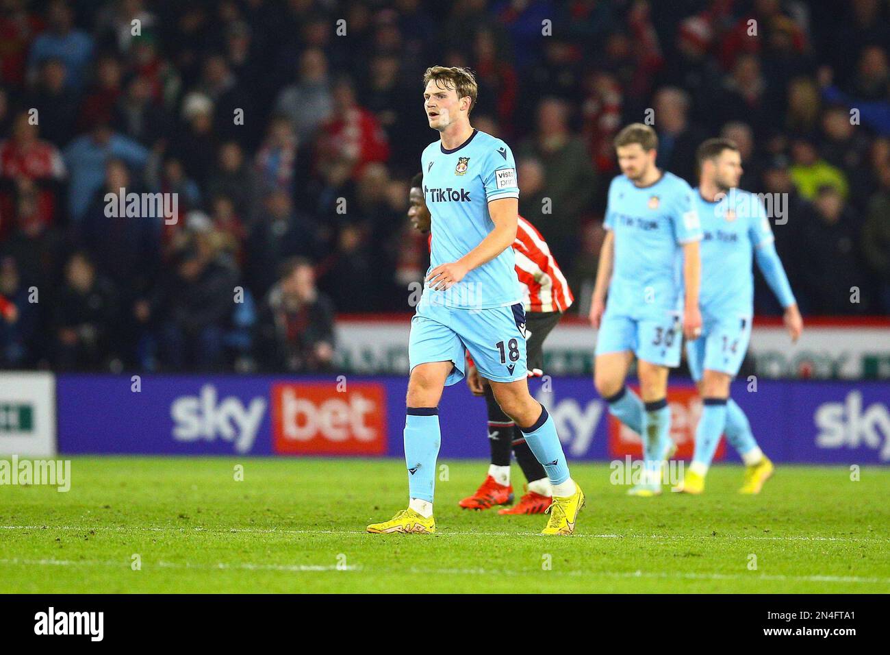 Bramall Lane, Sheffield, England - 7th February 2023 Sam Dalby (18) of ...