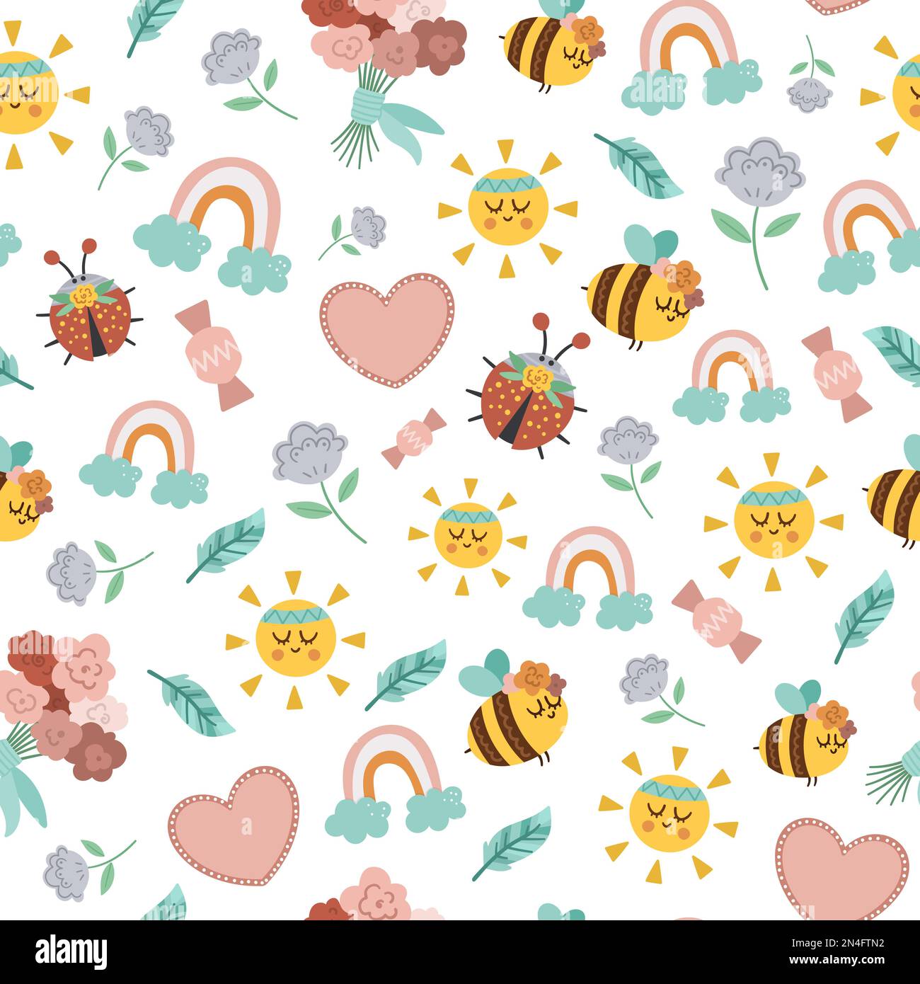 Rainbow bedding Stock Vector Images - Alamy