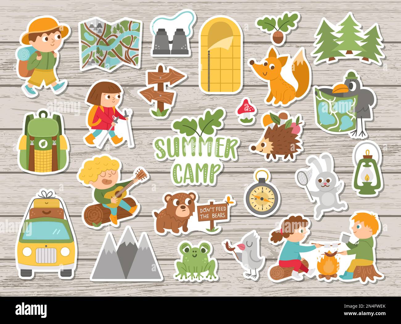Stickers on van Stock Vector Images - Alamy