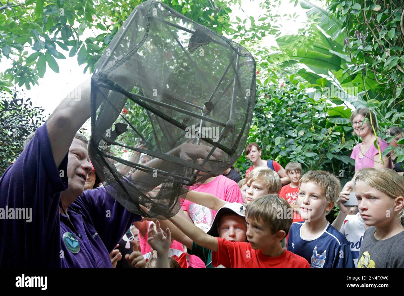 Lead conservatory associate Richard Stickney, or "butterfly keeper" as ...