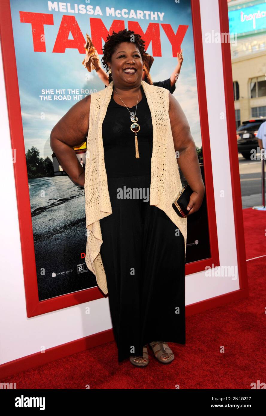 Cleo King arrives at the Los Angeles premiere of "Tammy" at the TCL ...