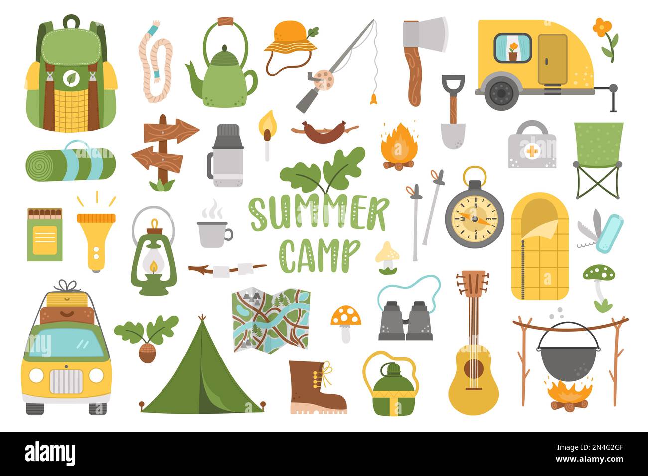 Hiking place Stock Vector Images - Alamy