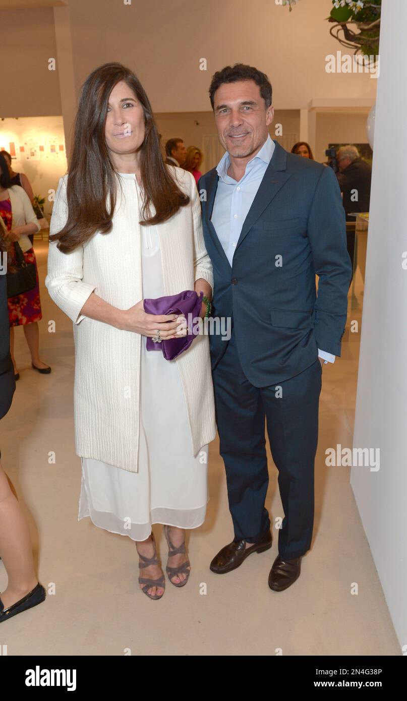 Elizabeth Saltzman; Andre Balazs are seen at the The Masterpiece Marie ...