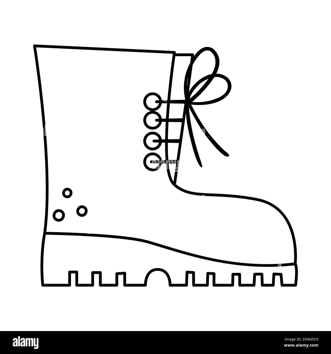 Hiking boot icon on Black and White Stock Photos & Images - Alamy