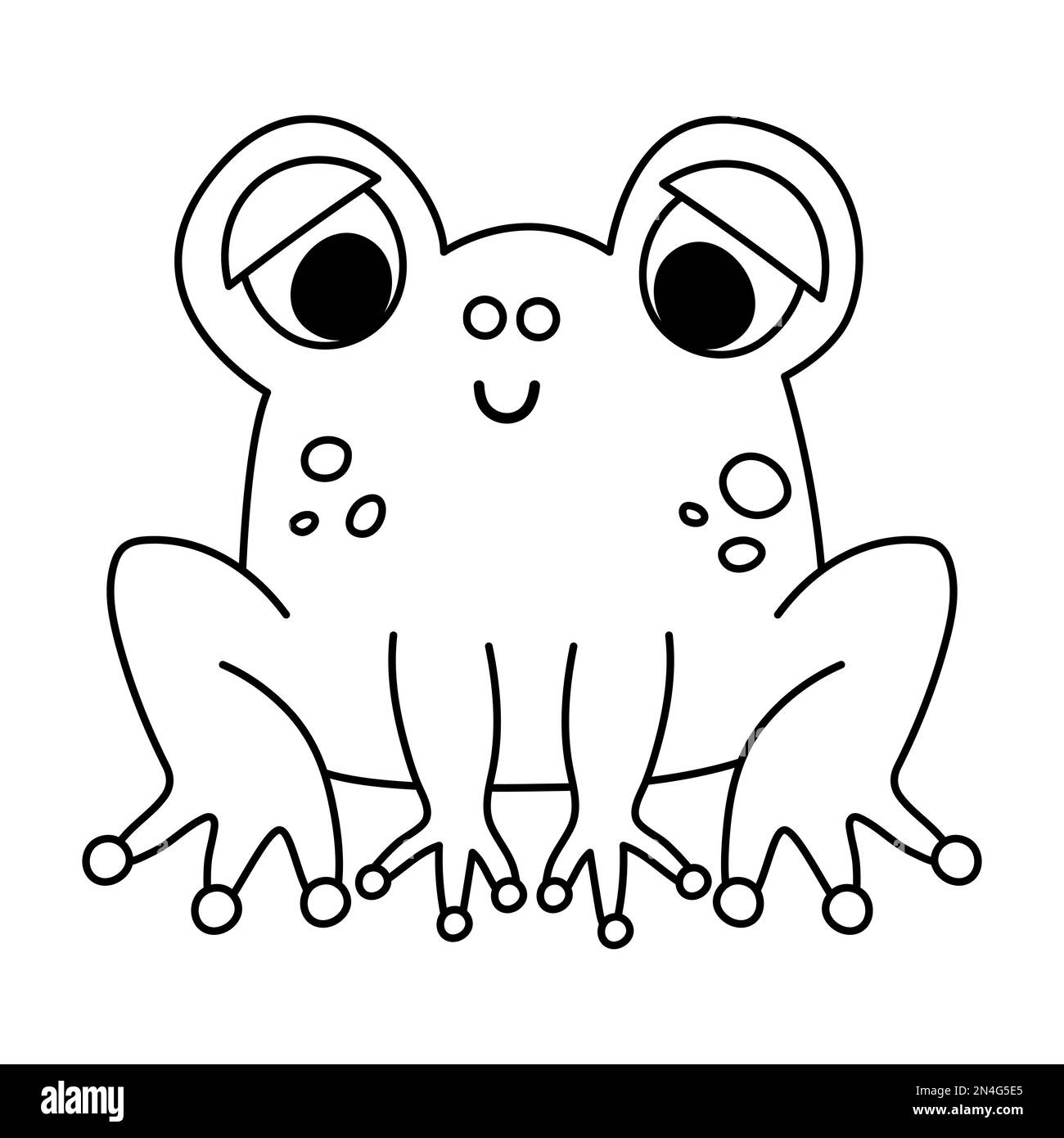Toad outline vector hi-res stock photography and images - Alamy
