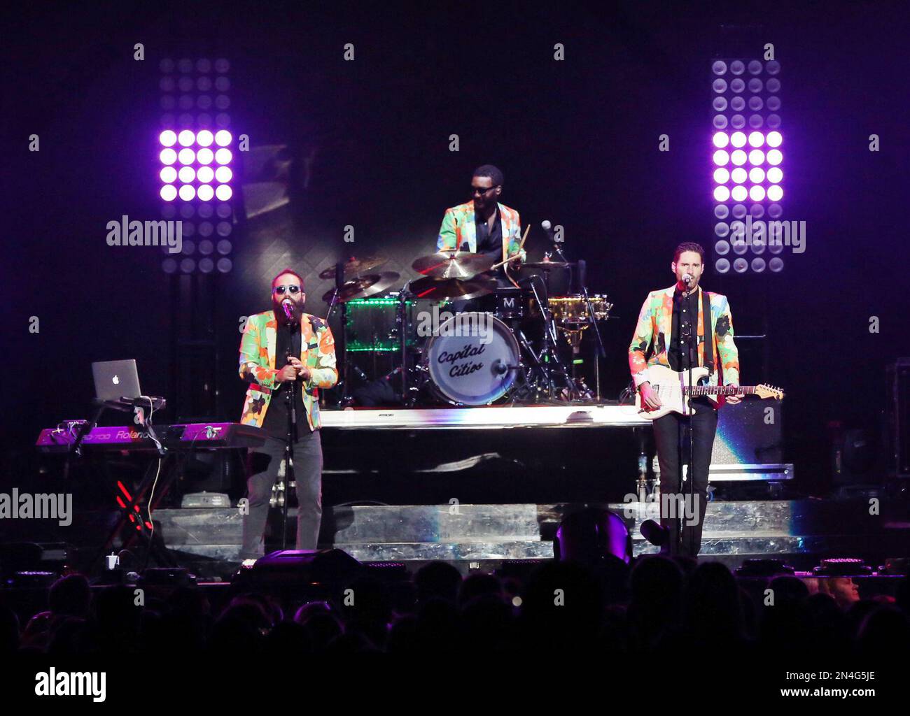 Ryan Merchant and Sebu Simonian with Capital Cities performing as part ...