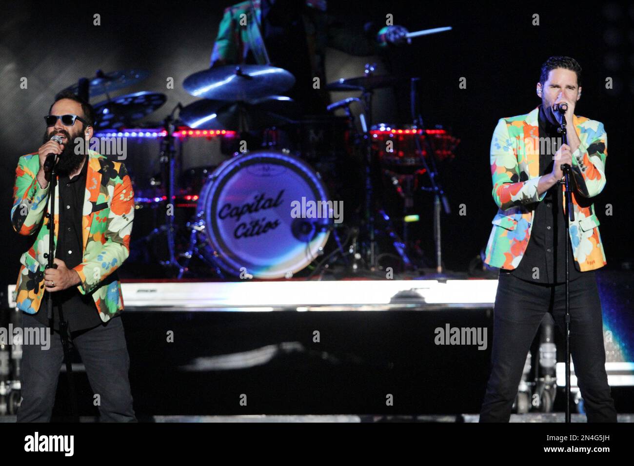 Ryan Merchant and Sebu Simonian with Capital Cities performing as part ...