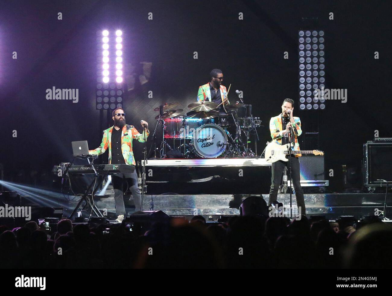 Ryan Merchant and Sebu Simonian with Capital Cities performing as part ...
