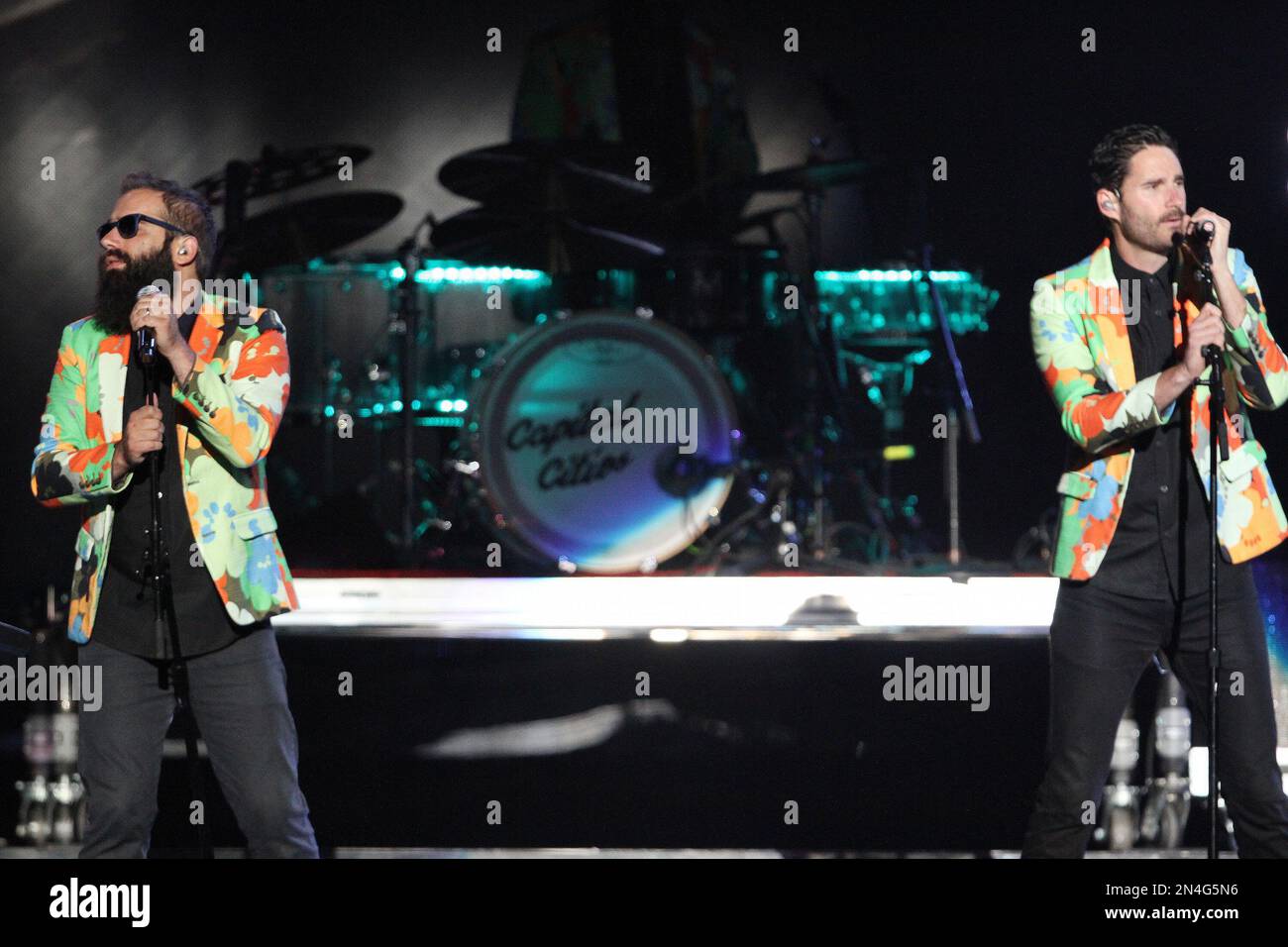 Ryan Merchant and Sebu Simonian with Capital Cities performing as part ...