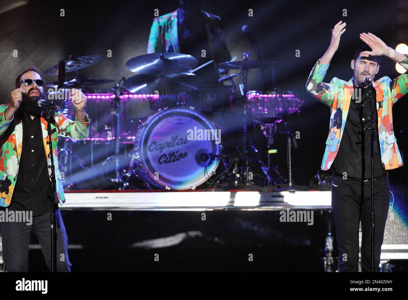 Ryan Merchant and Sebu Simonian with Capital Cities performing as part ...