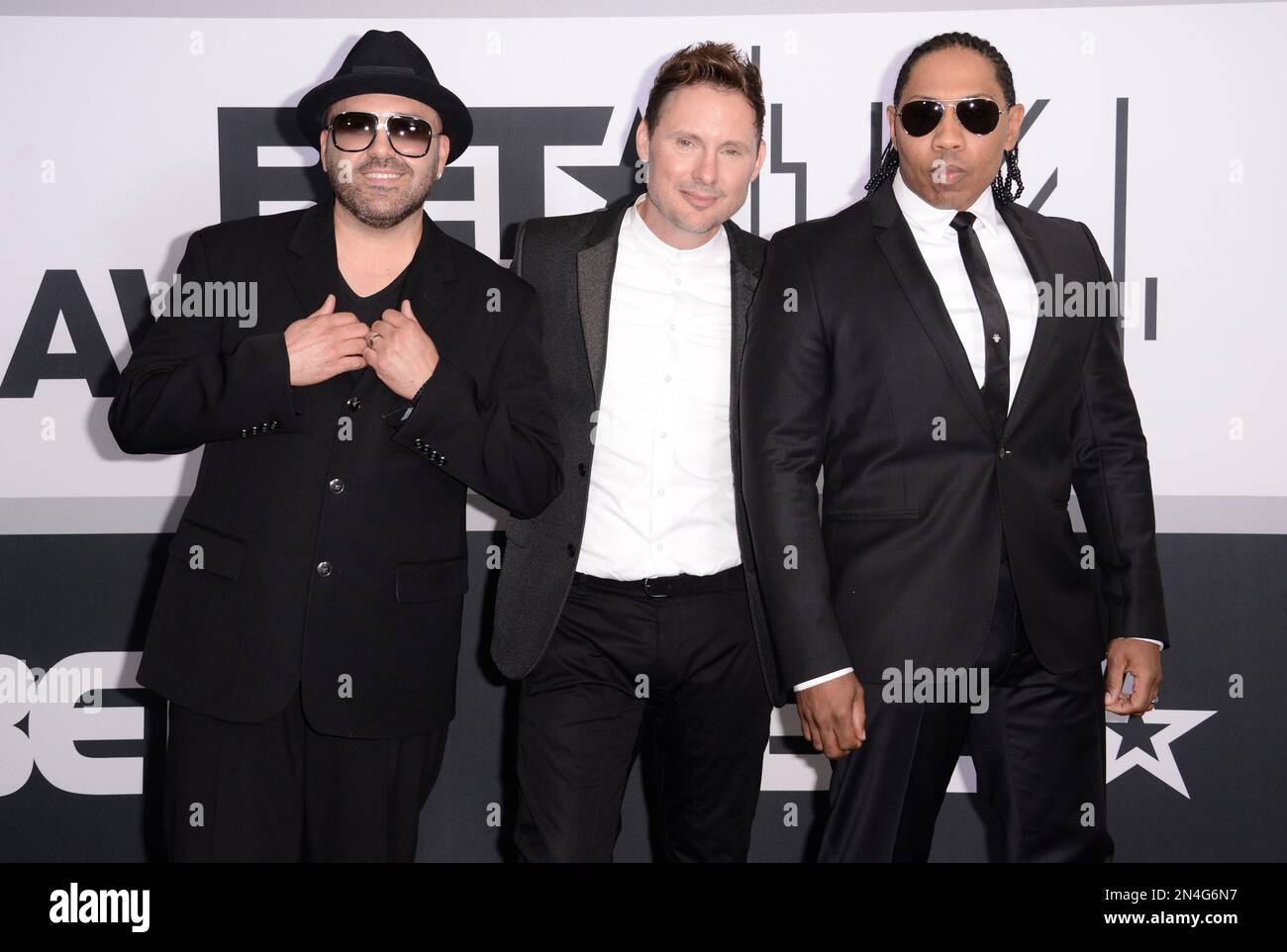 Mark Calderon, from left, Martin Kember and Kevin Thornton of musical ...
