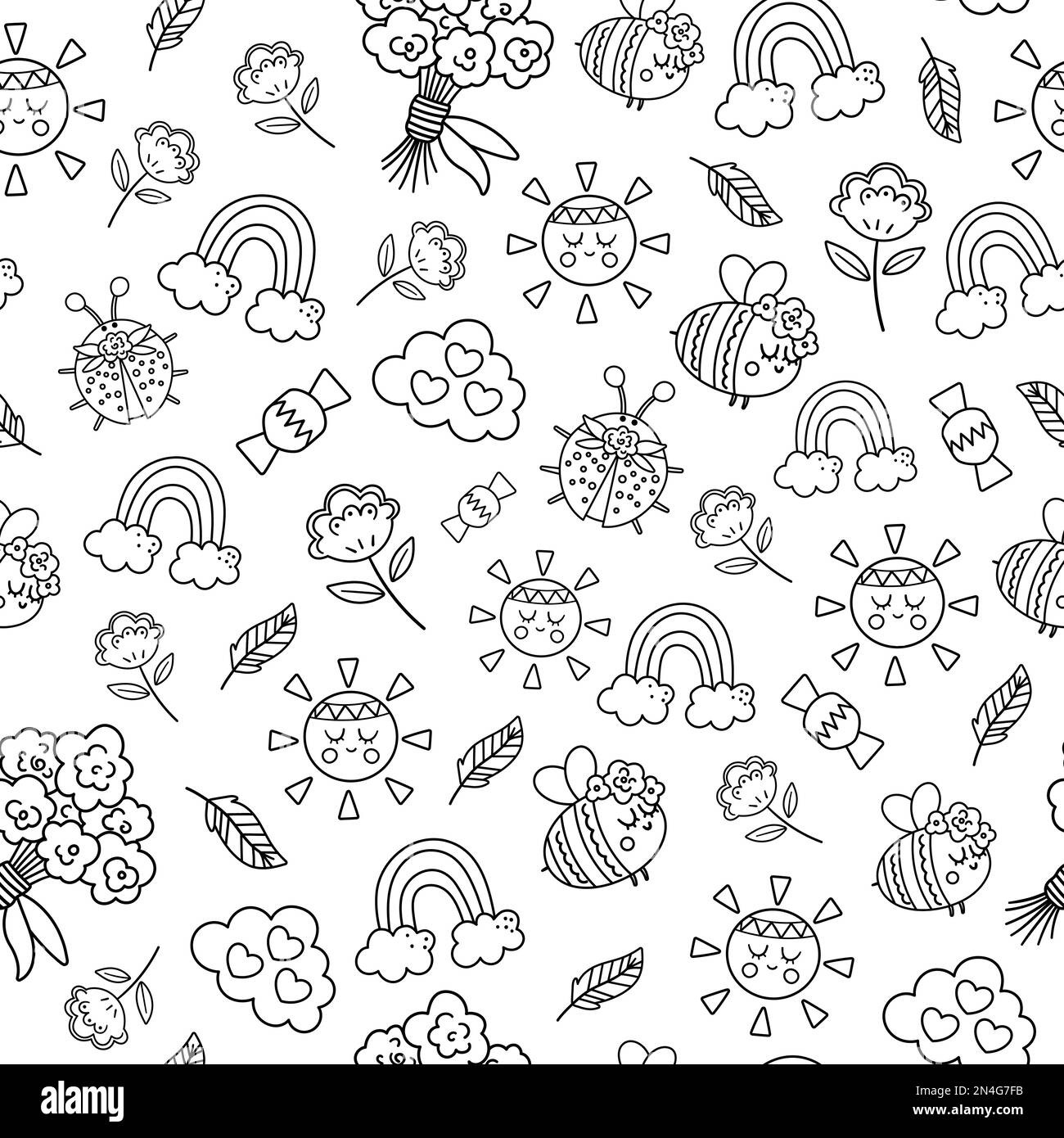 Rainbow bedding Stock Vector Images - Alamy