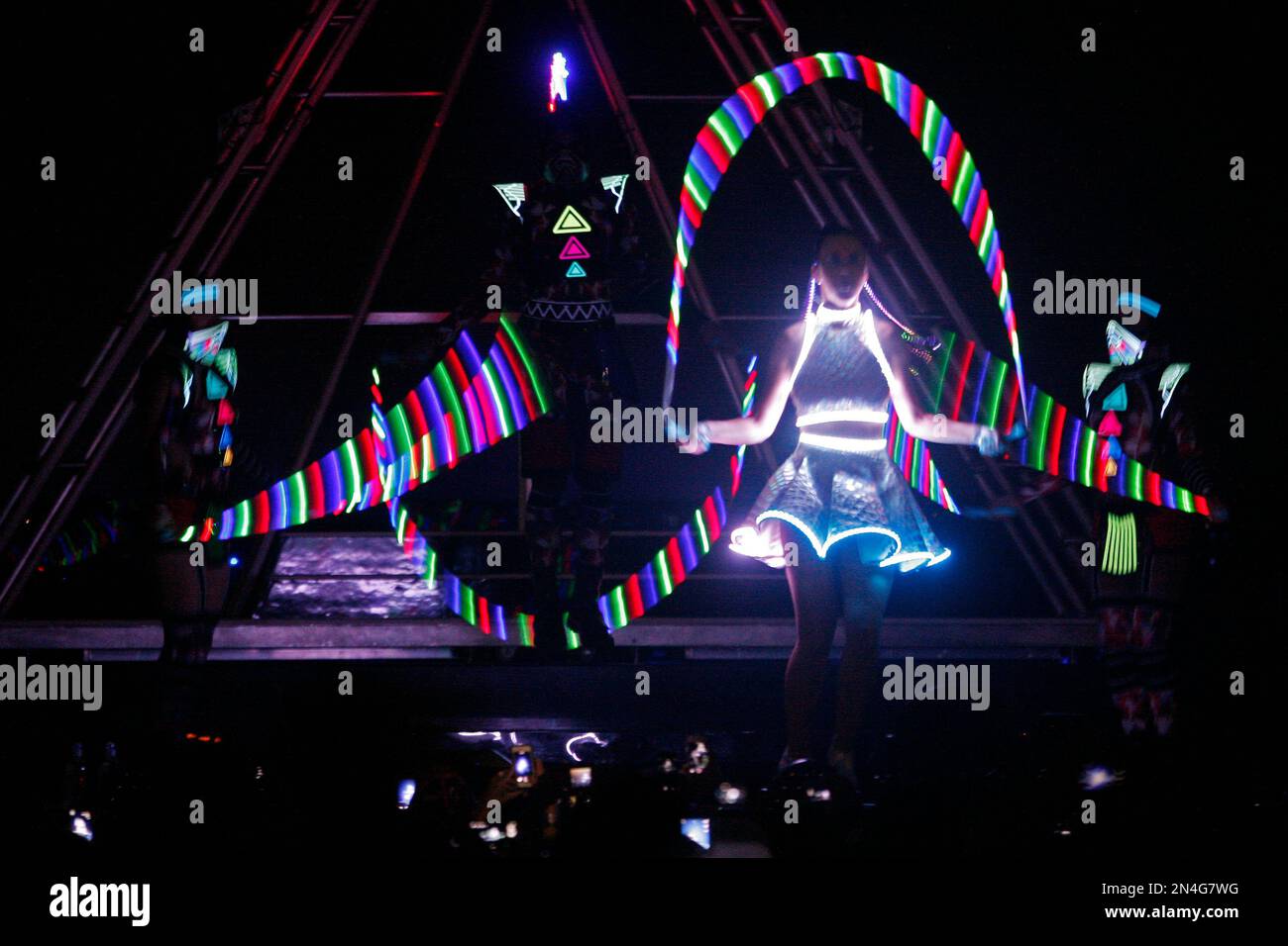 Katy Perry is seen in concert at Bridgestone Arena on Friday, June 27 ...