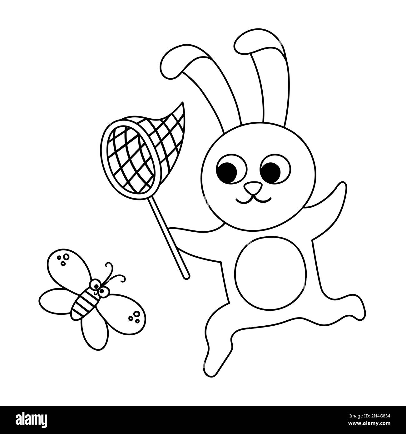 Cute Butterfly Outline Clip Art