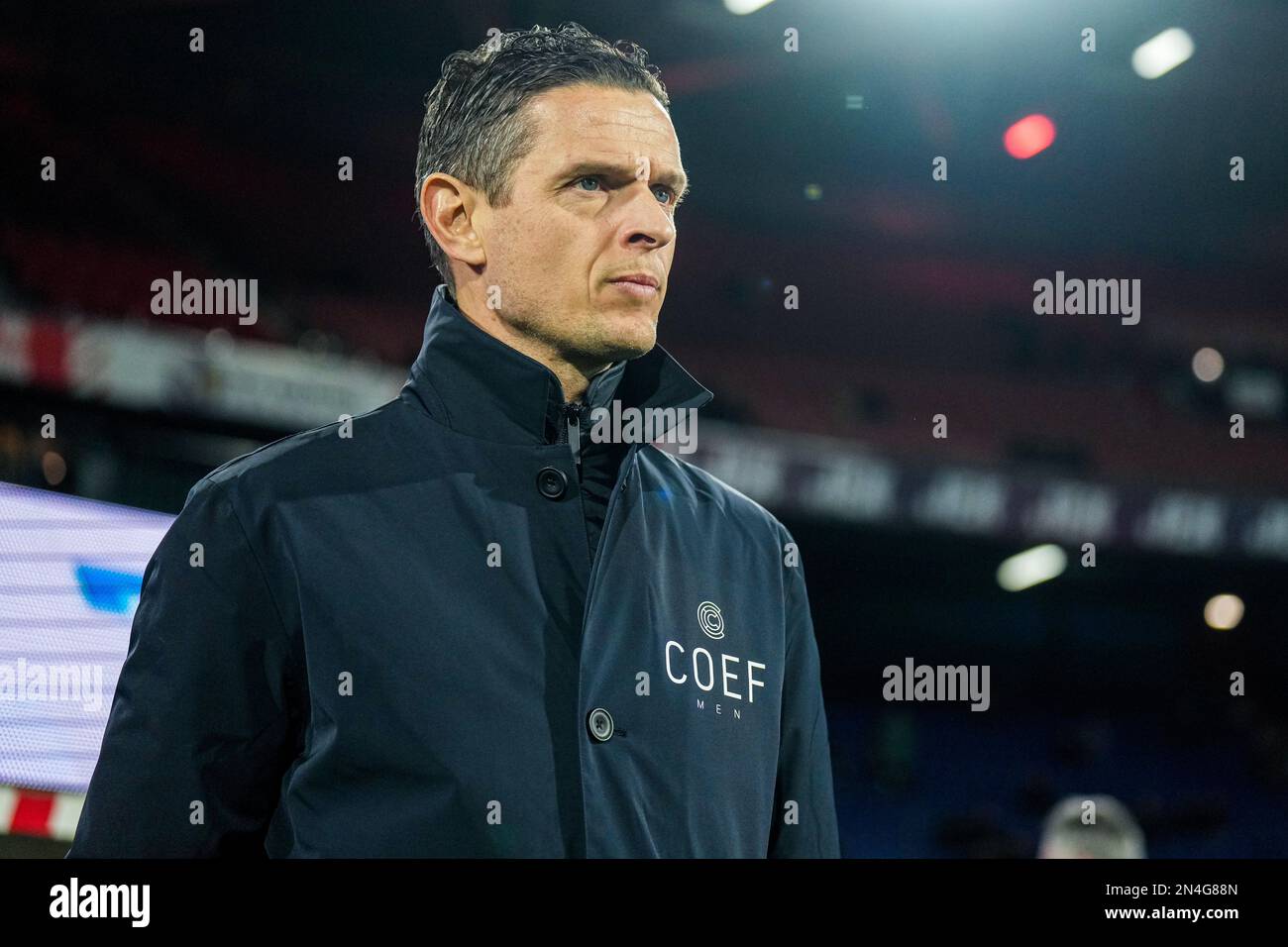 Rotterdam - NEC Nijmegen coach Rogier Meijer during the match between ...