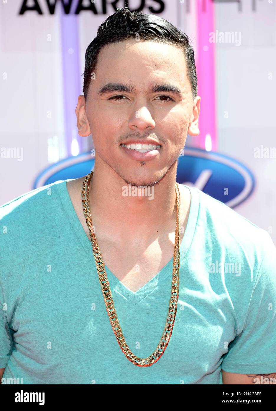 Adrian Marcel arrives at the BET Awards at the Nokia Theatre on Sunday ...