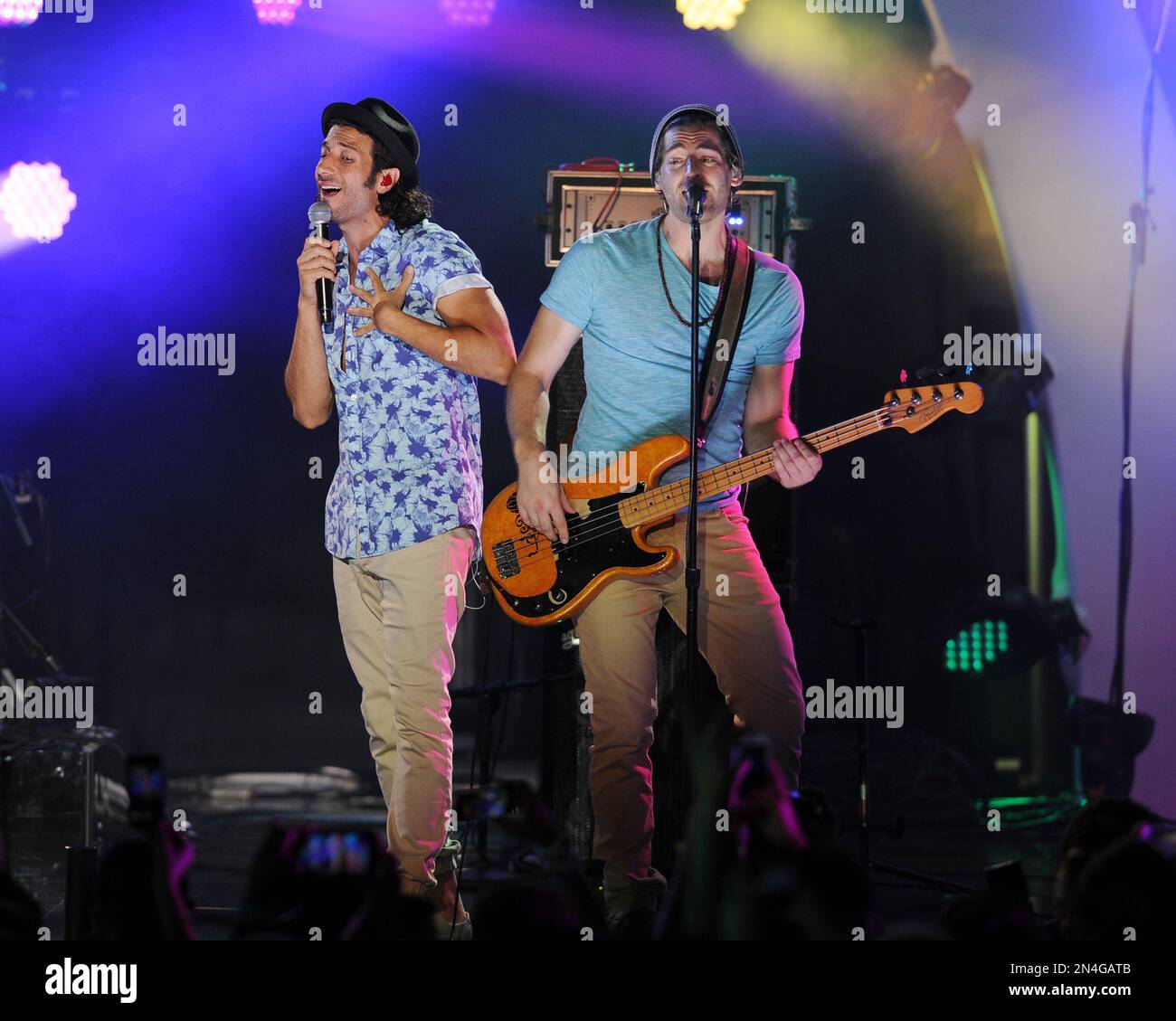 Nasri Atweh and Ben Spivak of 'Magic!' perform at the iHeartRadio ...