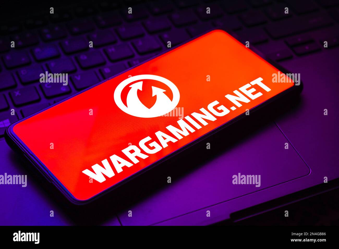 In this photo illustration, the Wargaming Group Limited logo is ...