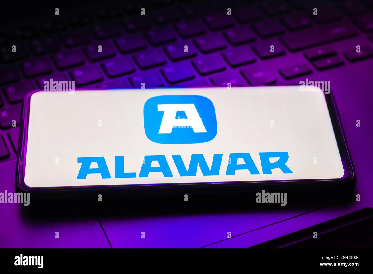 In this photo illustration, the Alawar Entertainment logo is displayed ...