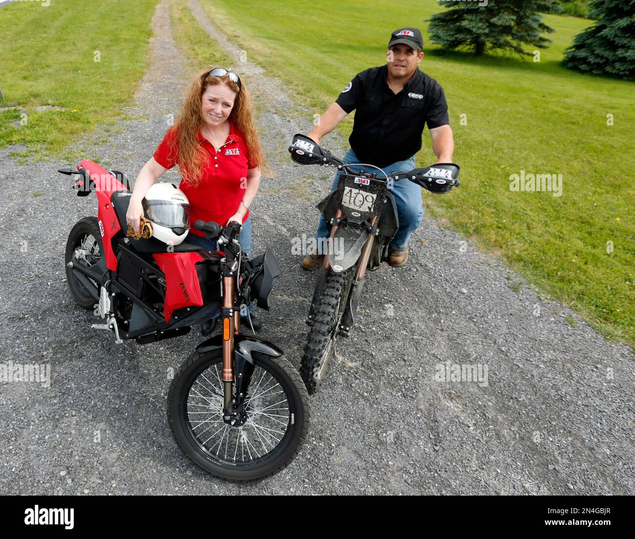 Maggie McNally-Bradshaw and her husband Curt Bradshaw pose with their ...
