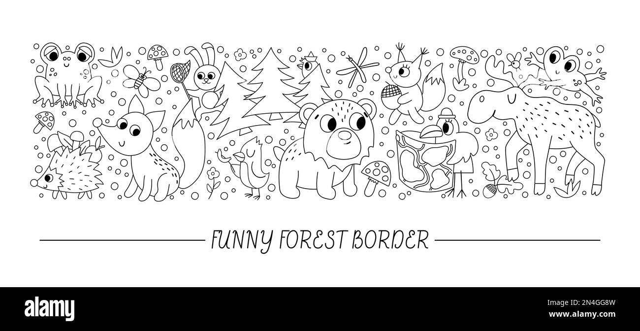 Forest Animal Page Border