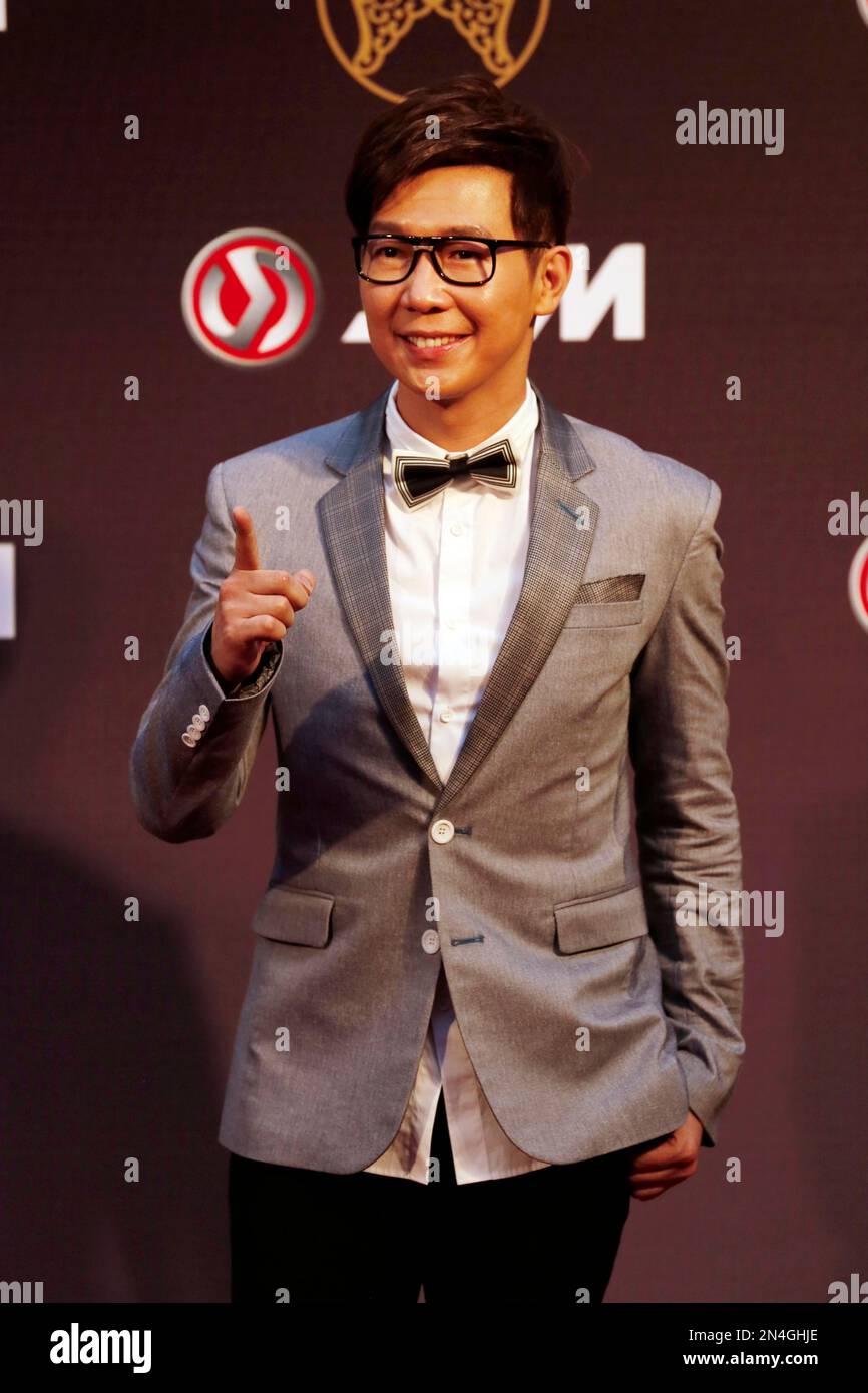 Malaysian singer Victor Wong smiles as he arrives at the 25th Golden ...