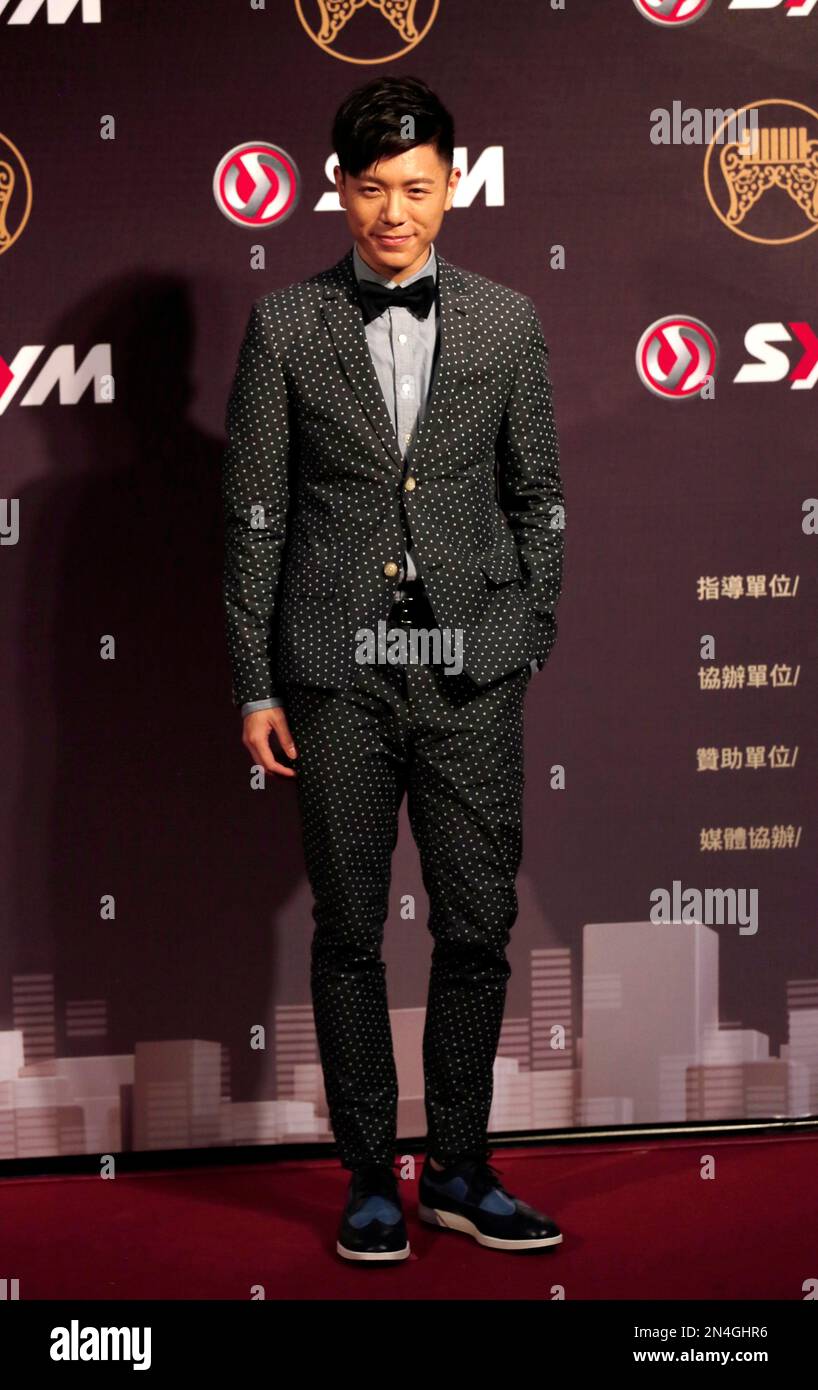 Taiwanese singer William Wei arrives at the 25th Golden Melody Awards ...
