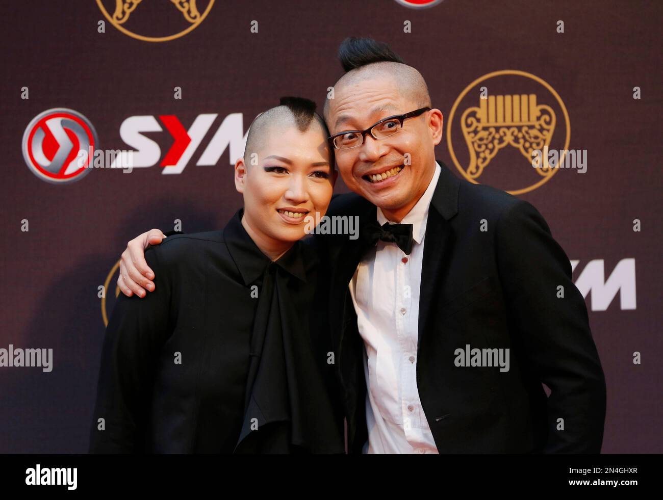 Taiwanese composer Li Cheng-fan, right, and his wife Li Wang Ruo-han ...