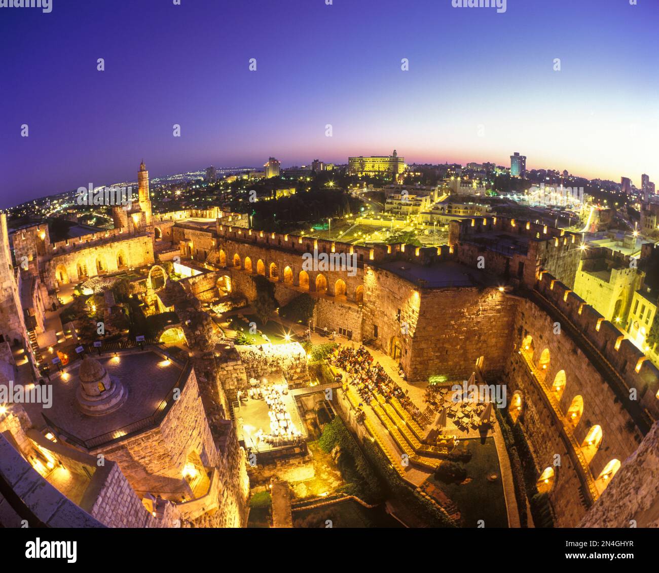 TOWER OF DAVID MUSEUM OF THE HISTORY OF JERUSALEM ISRAEL Stock Photo ...