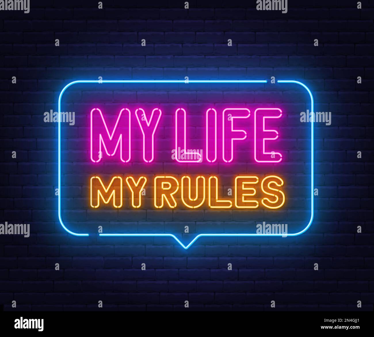 Life rules Stock Vector Images - Alamy