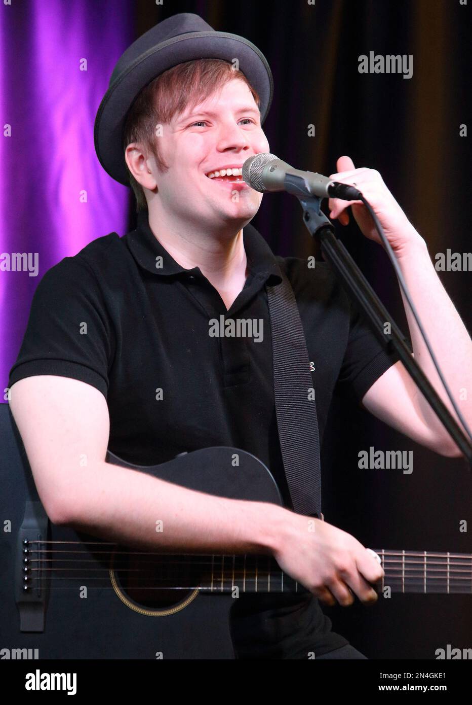 Patrick Stump of the band Fall Out Boy visits the Radio 104.5 ...