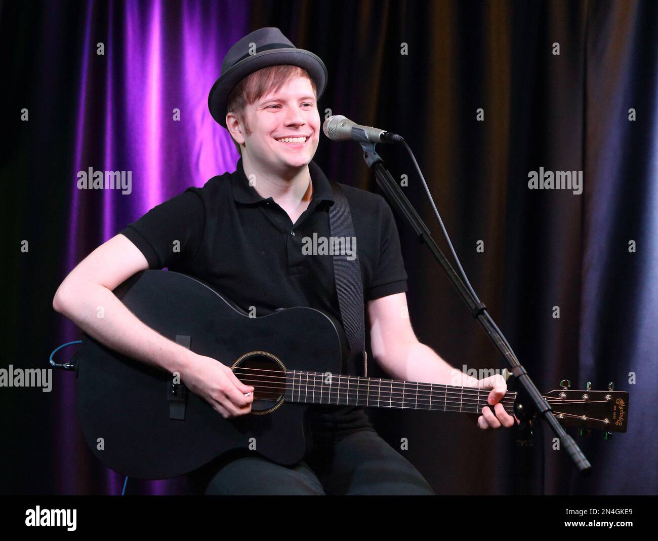 Patrick Stump of the band Fall Out Boy visits the Radio 104.5 ...