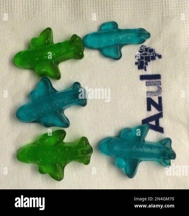 Airplane sweets from Brazil's Azul Air. (AP Photo/Lee Jin-man Stock ...