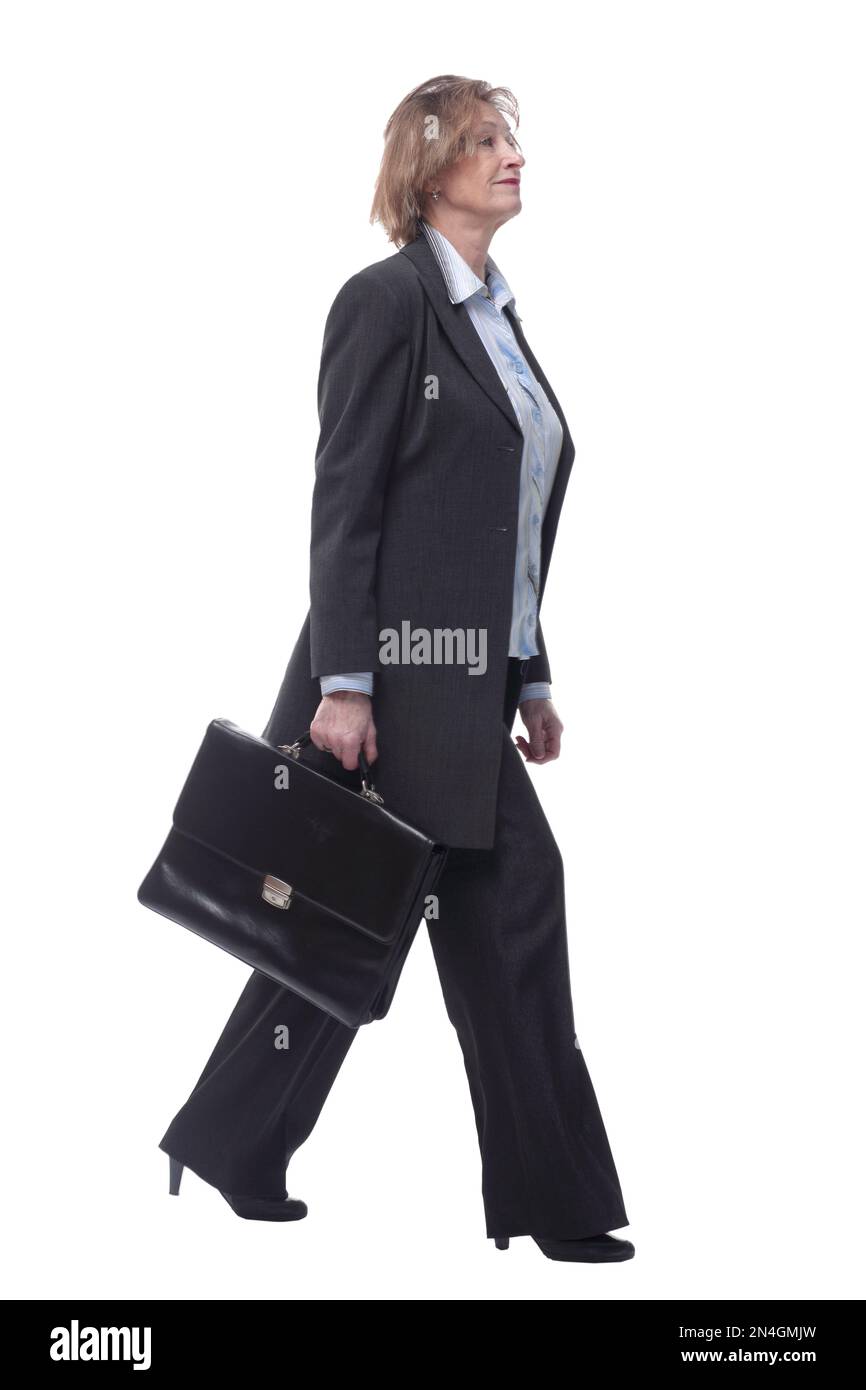 Smiling confident lady profile Cut Out Stock Images & Pictures - Alamy