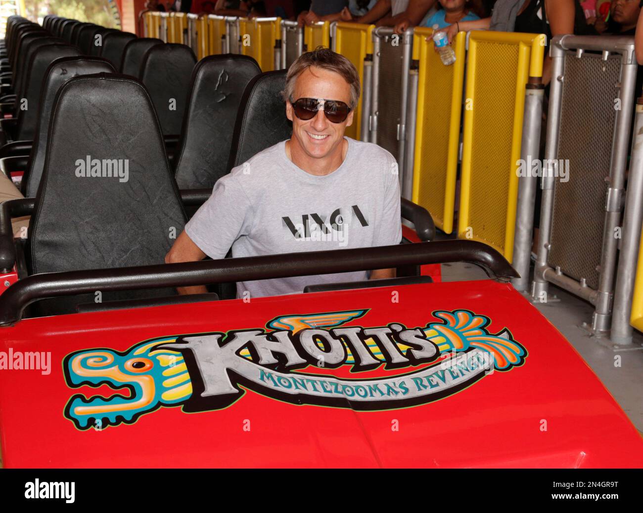 Tony Hawk attends the Camp Snoopy's 30th Anniversary VIP Party at Knott ...